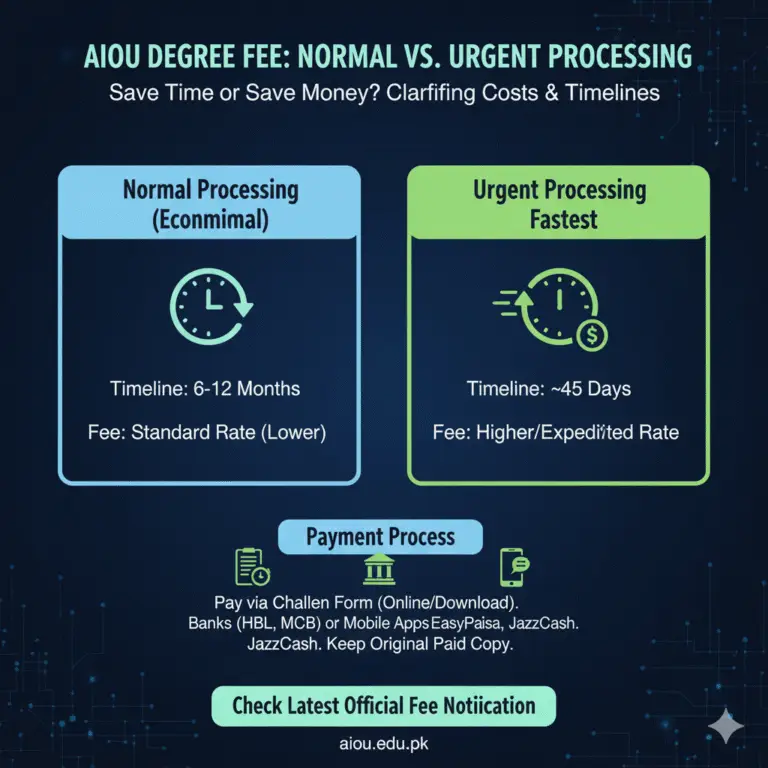 How To Apply For A Degree In AIOU : A Complete Procedure - AIOU Studies